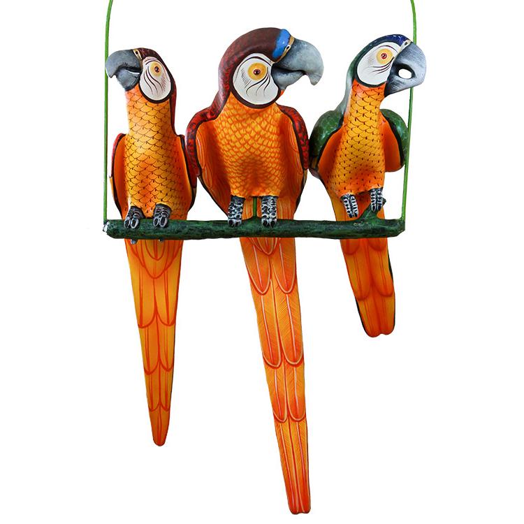 Large Green Macaw on Perch