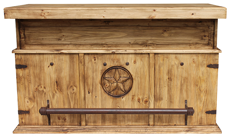 Rustic Pine Bars - Rustic Cantina Bar - Rustic Bar Furniture