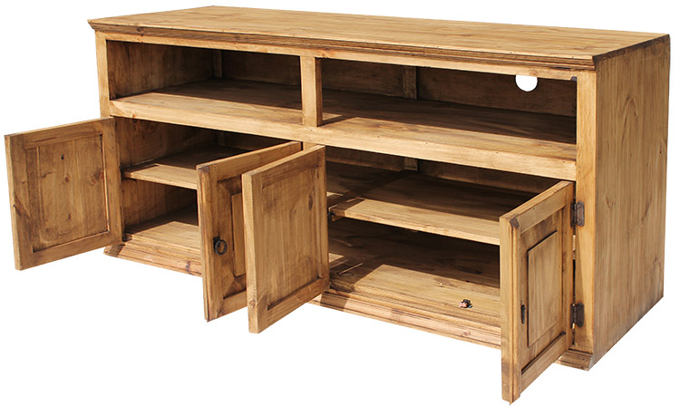 Knotty Pine TV Stand for Sale - Santana TV Stand - La Fuente
