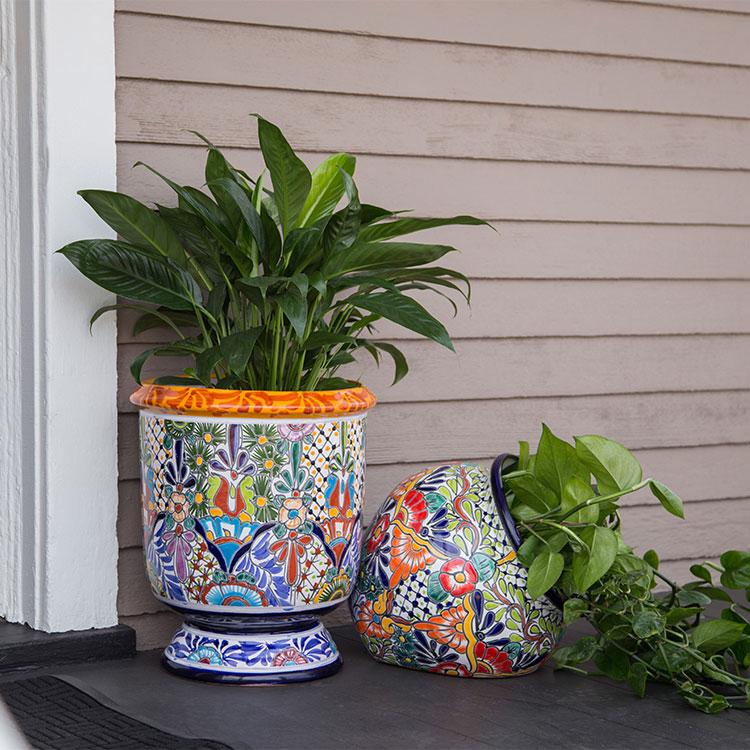 Talavera Planters Collection - Talavera Sideways Planter - TP335