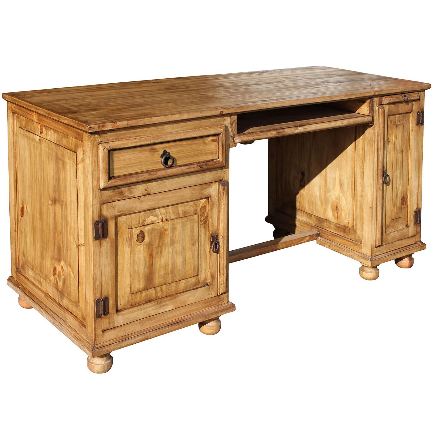 Rustic Pine Collection - Computer Desk w/ Feet - ESC165