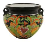 Authentic, Hand-Painted Decorative Mexican Talavera Planters