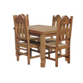 Mexican Style Wood Dining Table Set - Rustic Dining Table Set