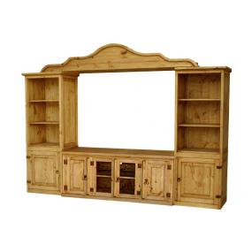 Rustic Wood Entertainment Center - Mexican Rustic Pine Entertainment Center