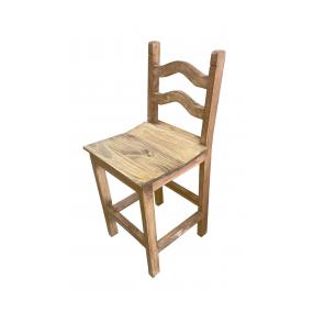 Rustic Pine Wood Bar Stools - Mexican Style Bar Stool