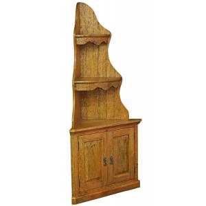 Country Corner Cabinet - Light Brown